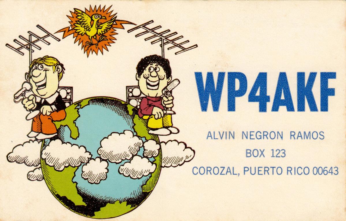 Alvin’s Corner -WP4AKF – Movimiento Radioaficionados de Puerto Rico