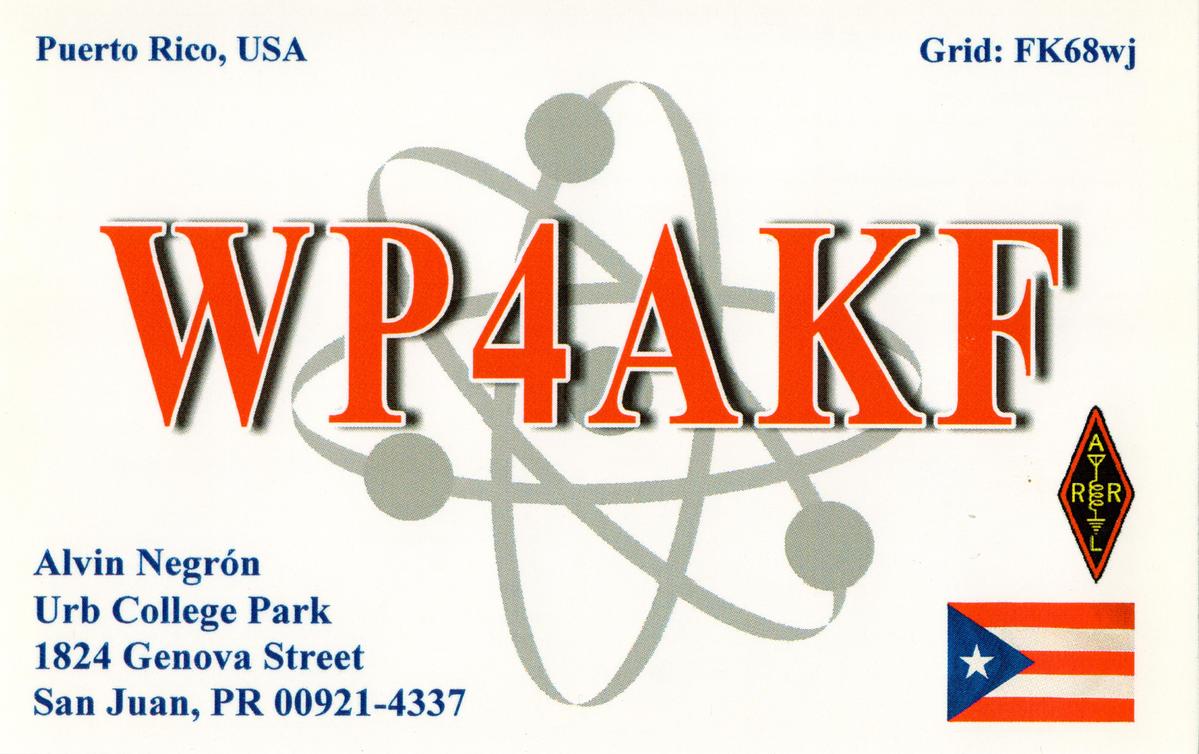 Alvin’s Corner -WP4AKF – Movimiento Radioaficionados de Puerto Rico